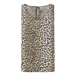 Only Blusentop in Hellbraun/ Beige/ Schwarz - 41% | Gr&ouml;&szlig;e 36 | Damen-tops