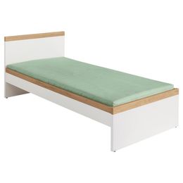 Paidi Bett Oscar, Wei&szlig;, Eiche, 90x200 cm, Blauer Engel, Goldenes M, in verschiedenen Gr&ouml;&szlig;en erh&auml;ltlich, Kinder- & Jugendzimmer, Kinderm&ouml;bel, Kinderbetten, Kindereinzelbetten