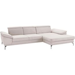 Sit & More sit&more Ecksofa &raquo;Scorpio L-Form&laquo; inklusive Sitztiefenverstellung, wahlweise mit Kopfverstellung beige