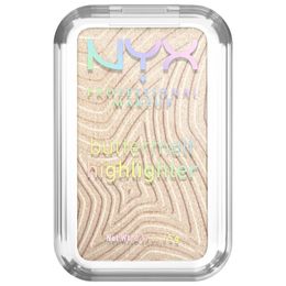 NYX Highlighter »Professional Makeup Buttermelt Highlighter« gold Multi-Chrome Highlighter Bright & Butta für den Extra-Glow