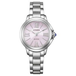 Citizen Solaruhr »L« silberfarben, schwarz Zarte Weiblichkeit - diese Citizen Eco-Drive Uhr mit rosa Zifferblatt und silberfarbenem Armband ist ein...