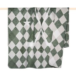 Pad Wohndecke »GOLF« Made in Europe green Obermaterial: 60% Baumwolle, 40% Polyacryl B/L: 150 cm x 200 cm
