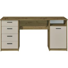 BEGA OFFICE Schreibtisch »Lotta, BxHxT 160x77x50 cm« 1 Stk. tlg. artisan eiche / kaschmir + artisan eiche + artisan eiche