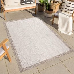 Carpet City Outdoorteppich »Outdoor 470« rechteckig 5 mm Höhe Läufer, UV-beständig, Flachgewebe, auch quadratisch, In- und Outdoor beige...