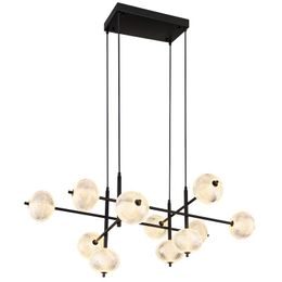 Globo LIGHTING H&auml;ngeleuchte &raquo;AIDA&laquo; LED-Modul 1 Stk. H&auml;ngelampe Esszimmer-Leuchte Esstischleuchte Wohnzimmer schwarz matt