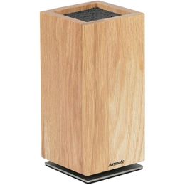 Hanseatic Magnet-Messerblock &raquo;PREMIUM, Messerblock aus Holz&laquo; 1 Stk. elegantes Design, herausnehmbarer Borsteneinsatz, 360-Grad-drehbar braun