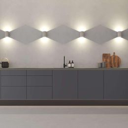 Loevschall Wandleuchte &raquo;Sekvens LED Wandleuchte, Wandlampe f&uuml;r K&uuml;che, Bad, Flur & Wohnzimmer&laquo; LED-Modul 1 Stk. Warmwei&szlig; Stilvoll & modern,...