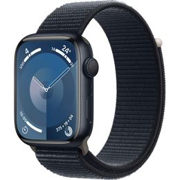 Apple Smartwatch »Watch Series 9 Aluminium« (4, 5 cm / 1, 77 ′′) Watch OS 10 Mitternacht