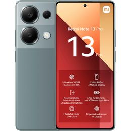 Xiaomi Smartphone »Redmi Note 13 Pro 8+256GB« Forest Green Forest Green Ultraklare Triple-Kamera mit 200 + 8 + 2 Megapixel