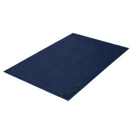 Kleine Wolke Badematte &raquo;&raquo;Velvet&laquo;&laquo; H&ouml;he 5 mm rutschhemmend beschichtet fu&szlig;bodenheizungsgeeignet Badteppich, Uni Farben, Samt-Optik, leichter Schimmer Polyester