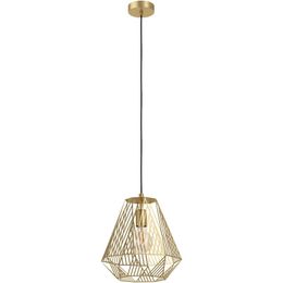 Eglo Hängeleuchte »STYPE« E27 1 Stk. Hängeleuchte, Esszimmerlampe, Lampe, H110 x Ø33, 1X40W exkl. goldfarben
