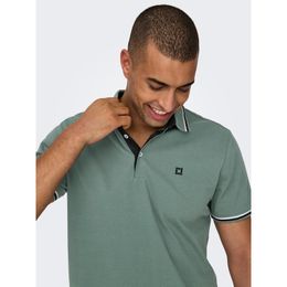 Only & Sons Only & Sons Damen ONLY & SONS &raquo;ONSFLETCHER SLIM SS POLO NOOS&laquo; gr&uuml;n S