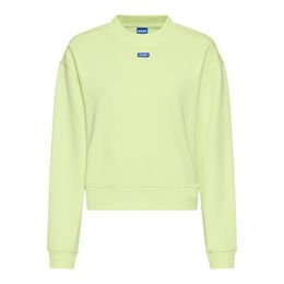 HUGO BLUE Sweatshirt &raquo;Delessa&laquo;, mit Logoaufn&auml;her Bright Green 329 XS XS Klassisches Sweatshirt mit Rundhalsausschnitt f&uuml;r einen zeitlosen Look