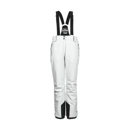 Killtec Damen Skihose &raquo;KSW 249 WMN SKI PNTS&laquo; Wind- und wasserdicht, verstellbare Tr&auml;ger, PFAs-frei impr&auml;gniert wei&szlig; 44, Normalgr&ouml;&szlig;en