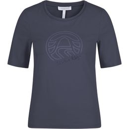Sportalm KITZB&Uuml;HEL Rundhalsshirt mit schimmerndem Frontprint marine 36 36 Basic Shirt mit leicht gl&auml;nzendem Frontdruck von Sportalm Kitzb&uuml;hel
