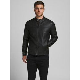 Jack & Jones JACK & JONES Lederimitatjacke »JJEWARNER JACKET NOOS« Black XS XS Jacke von Jack&Jones