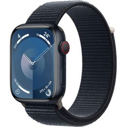 Apple Smartwatch »Watch Series 9 Aluminium« (4, 5 cm / 1, 77 ′′) Watch OS 10 Mitternacht