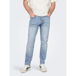 Only & Sons ONLY & SONS Relax-fit-Jeans »ONSYOKE TAPERED WB 7850 DOT DNM NOOS« light blue denim 34 - Länge 32 Länge 32 34 Relax-Fit Jeans für maximalen Komfort...