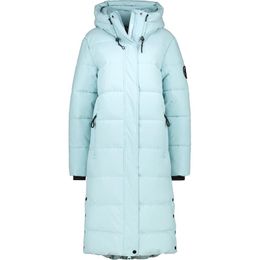 alife and kickin ALIFE & KICKIN Steppjacke »Damen KatiaAK A« mit Kapuze Langer Wintermantel mit großer Kapuze und regulierbarer Beinfreiheit glacial blue XL XL Dein...