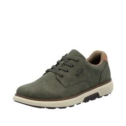 Rieker Sneaker Halbschuh, Schnürschuh, Casual Sneaker mit weichem Schaftrand, TEX moosgrün-braun 46 46 Schnürer mit wassersabweisender...