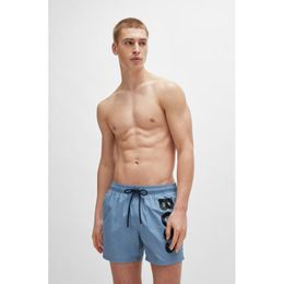 BOSS Badeshorts »Octopus« mit kontrastfarbenem Logo-Schriftzug auf dem Bein Open Blue 491 M - N-Gr N-Gr M Badeshorts von BOSS Black Menswear