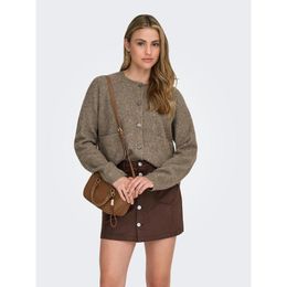 Only Strickjacke »ONLPIEMONTE L/S CARDIGAN KNT NOOS« Walnut Detail:Melange S S Gestrickter Cardigan von Only