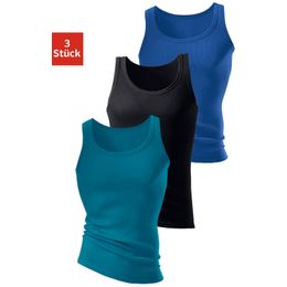 H.I.S. H.I.S Herren Unterhemd, royalblau, schwarz, petrol, Gr&ouml;&szlig;e M