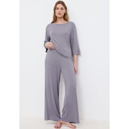 Triumph Damen Pyjamahose &raquo;Aura Spotlight Trousers&laquo; weiches Stretchmaterial, atmungsaktiv grau 40, N-Gr