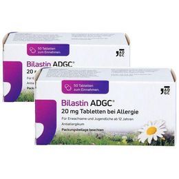 Bilastin Adgc 20 mg Tabletten bei Allergie Set (2x50St) 2 St