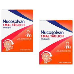 Mucosolvan 1mal t&auml;glich Retardkapseln Set (2x 10St) 2 St