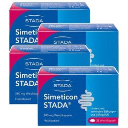 Simeticon STADA 280 mg Weichkapseln Set (4x32St) 4 St
