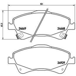 Brembo Bremsensatz-Vorn und hinten SG00000EGB Bremsensatz, Scheibenbremse vorne rechts links innenbel&uuml;ftet 295mm f&uuml;r TOYOTA 424310F020 044650F012 0446