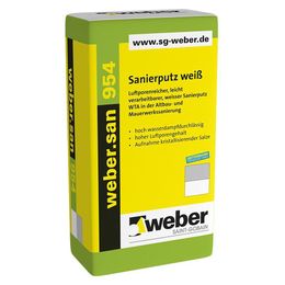 Weber Kellerabdichtung Weber.san 954 Sanierputz weiß günstig