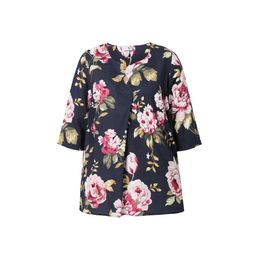 Ulla Popken Bluse Damen Gr&ouml;&szlig;e L/XL marine / dunkelgr&uuml;n / pink / ros&eacute;