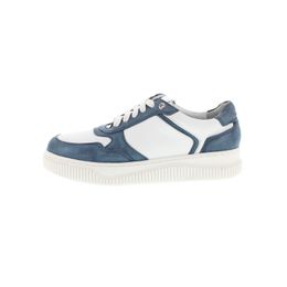 Reflexan Damen Sneaker mit flexibler Laufsohle, wei&szlig;-jeansblau, Gr&ouml;&szlig;e 41