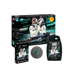 Winning Moves Mercedes-AMG Petronas Fanbundle Puzzle Karten Coin in mehrfarbig | Gr.: onesize