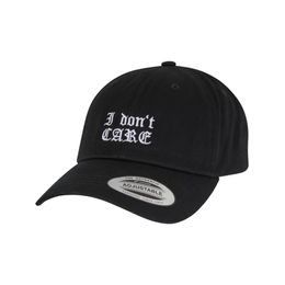 Mister Tee Cap "I Don't Care Low Profile Cotton Twill" in Schwarz | Gr.: onesize