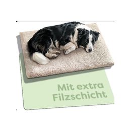 Knupis Selbstheizende Hundedecke 90x60 cm – Wärmematte waschbar, rutschfest | Gr.: onesize