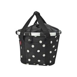 Klickfix reisenthel Bikebasket 15 - Lenkerkorb 35 cm (twist sage) in black dots | Gr.: onesize