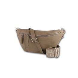 Leder G&uuml;rteltasche Toscanto Tasche taupe, beige ca. 37cm | Gr.: onesize
