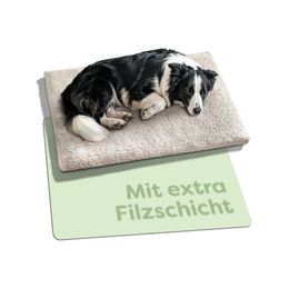Knupis Selbstheizende Hundedecke 90x60 cm – Wärmematte waschbar, rutschfest | Gr.: onesize