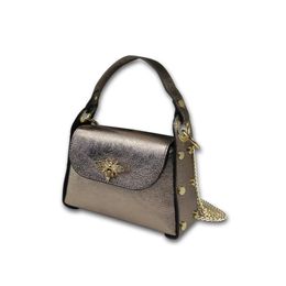 Leder Umhängetasche Toscanto Tasche bronze metallic, braun ca. 19cm | Gr.: onesize
