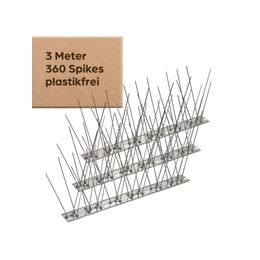Praknu Taubensichere Stacheln Edelstahl - 3 Meter mit 360 Stacheln - | Gr.: onesize
