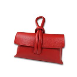 Leder Abendtasche, Umhängetasche Toscanto Tasche rot ca. 23cm | Gr.: onesize