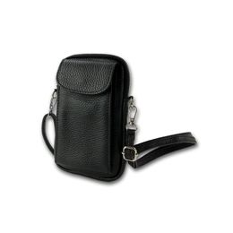 Leder Umhängetasche, Handtasche Toscanto Tasche schwarz ca. 12cm | Gr.: onesize