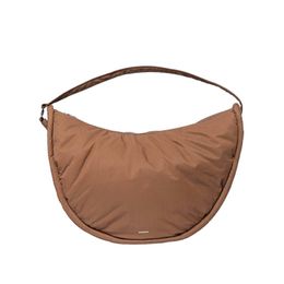 Sandqvist Curve Half Moon Bag L - Umhängetasche 42 cm (black) in dark taupe | Gr.: onesize