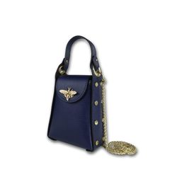 Leder Umhängetasche Toscanto Tasche blau ca. 13cm | Gr.: onesize
