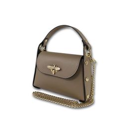 Leder Umhängetasche Toscanto Tasche taupe, beige ca. 19cm | Gr.: onesize