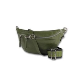 Leder G&uuml;rteltasche Toscanto Tasche gr&uuml;n ca. 37cm | Gr.: onesize
