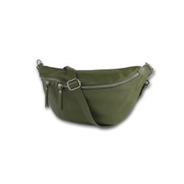 Leder Gürteltasche Toscanto Tasche grün ca. 37cm | Gr.: onesize